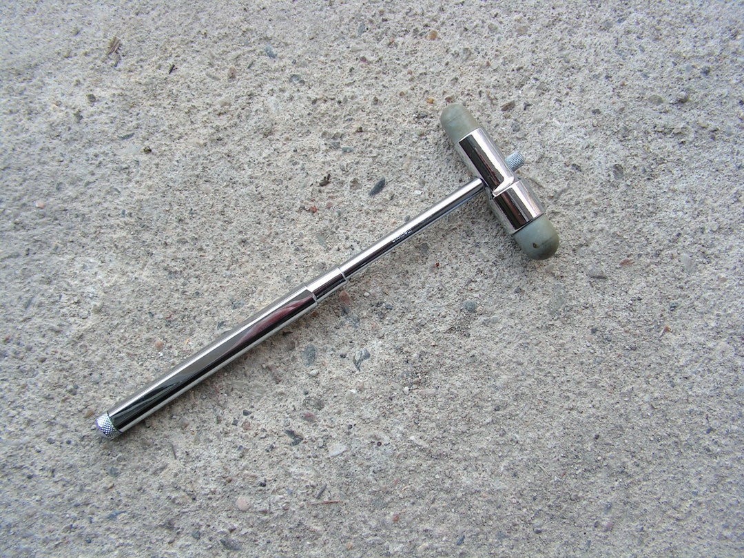 Vintage Rare Doctor Neurologist Hammer Medical Rubber Reflex Hammer ...