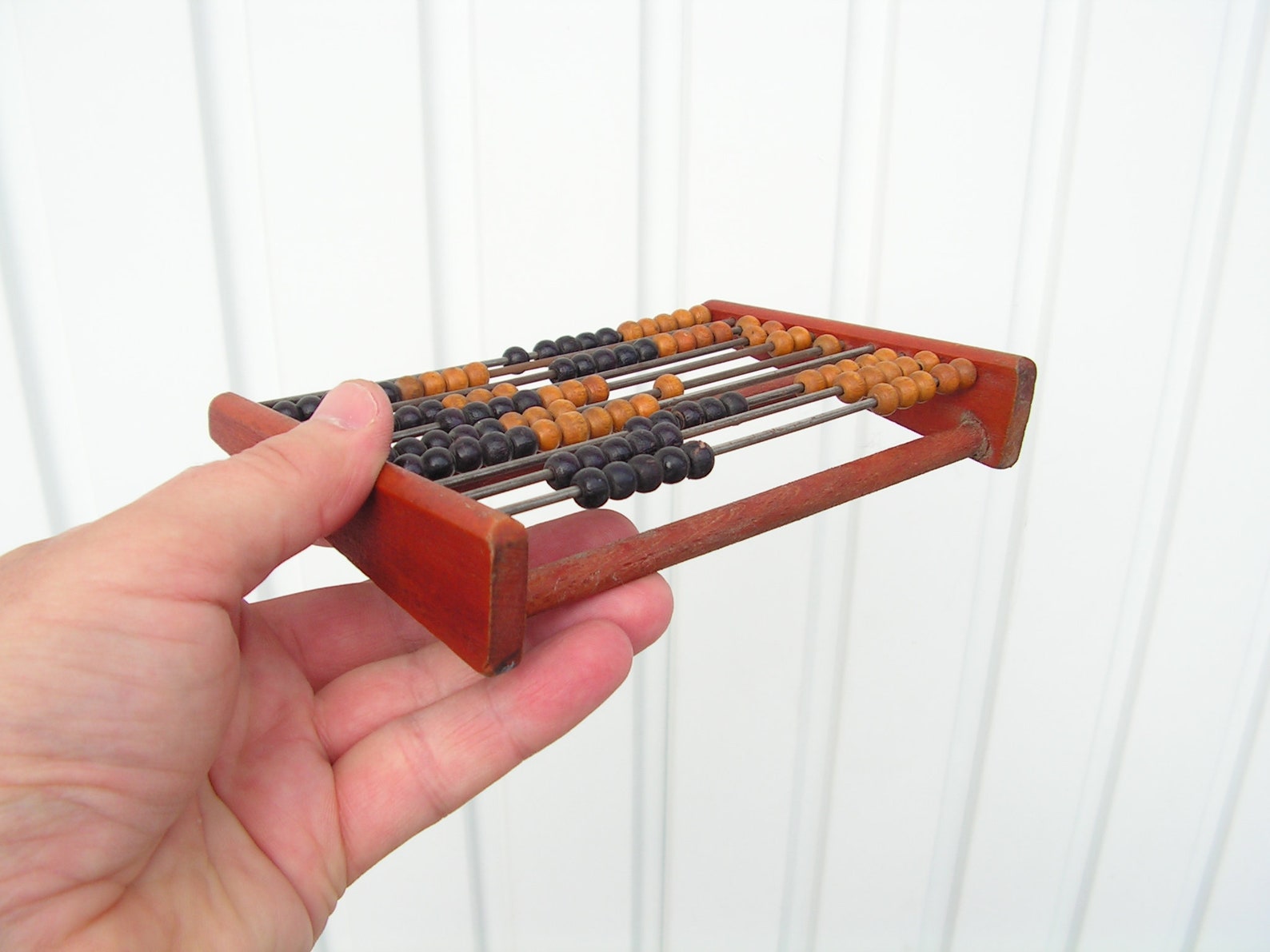 Antique Soviet Abacus Wooden Purple Yellow Balls Abacus Antique School ...