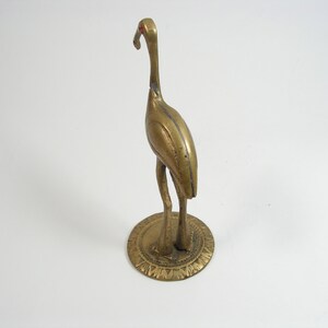 Retro Brass Stork Miniature Stork Figurine Small Metal Stork Metal ...