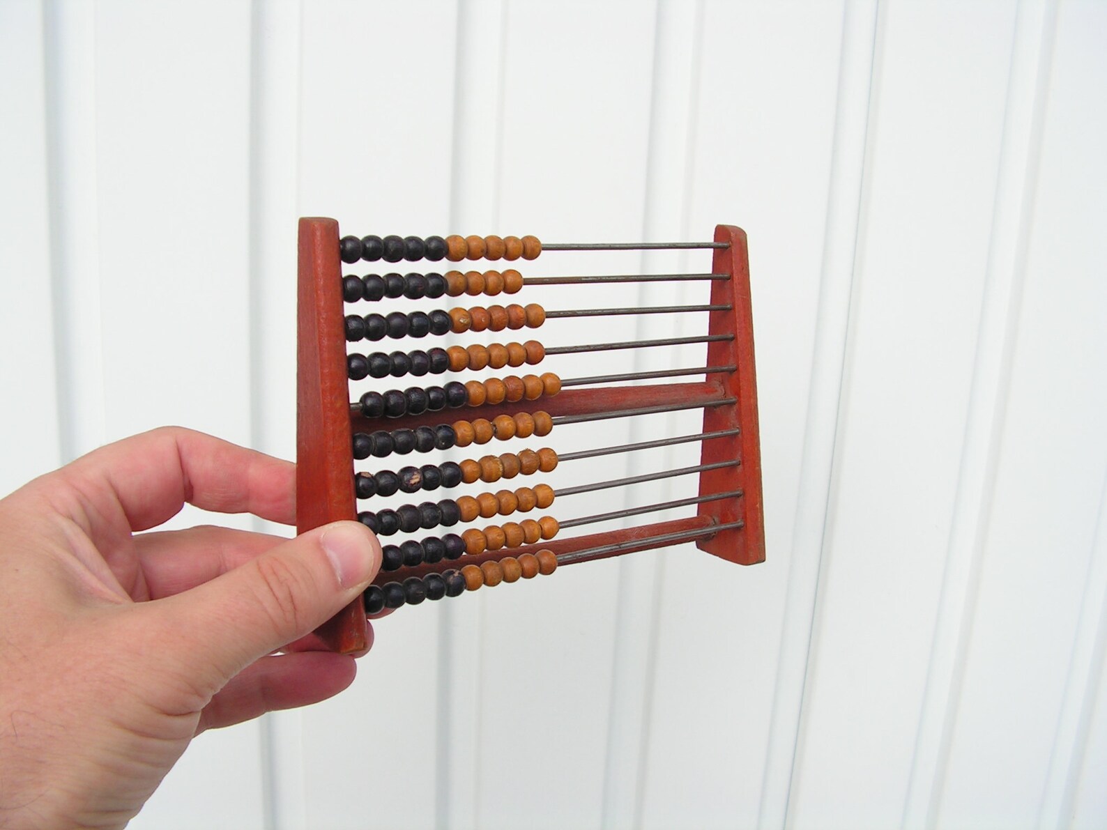 Antique Soviet Abacus Wooden Purple Yellow Balls Abacus Antique School ...