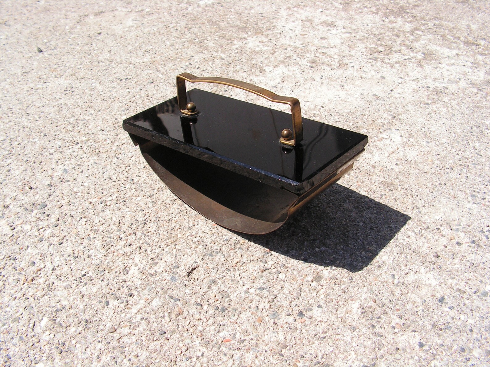 Vintage Desk Blotter Brass Glass Blotter Rocking Ink | Etsy