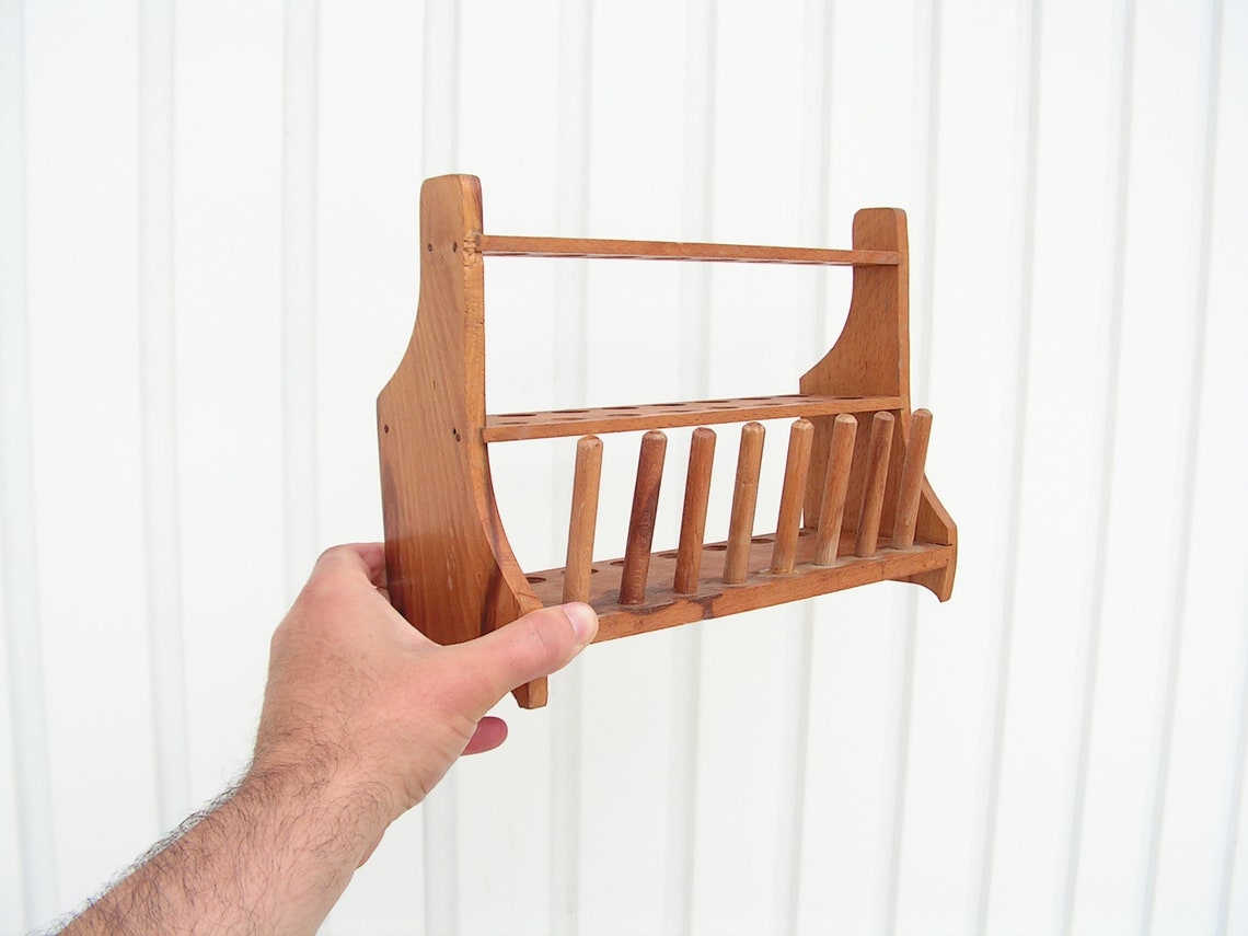 Wooden Lab Rack Test Tube Holder Vintage Lab Equipment Stand Cabinet ...