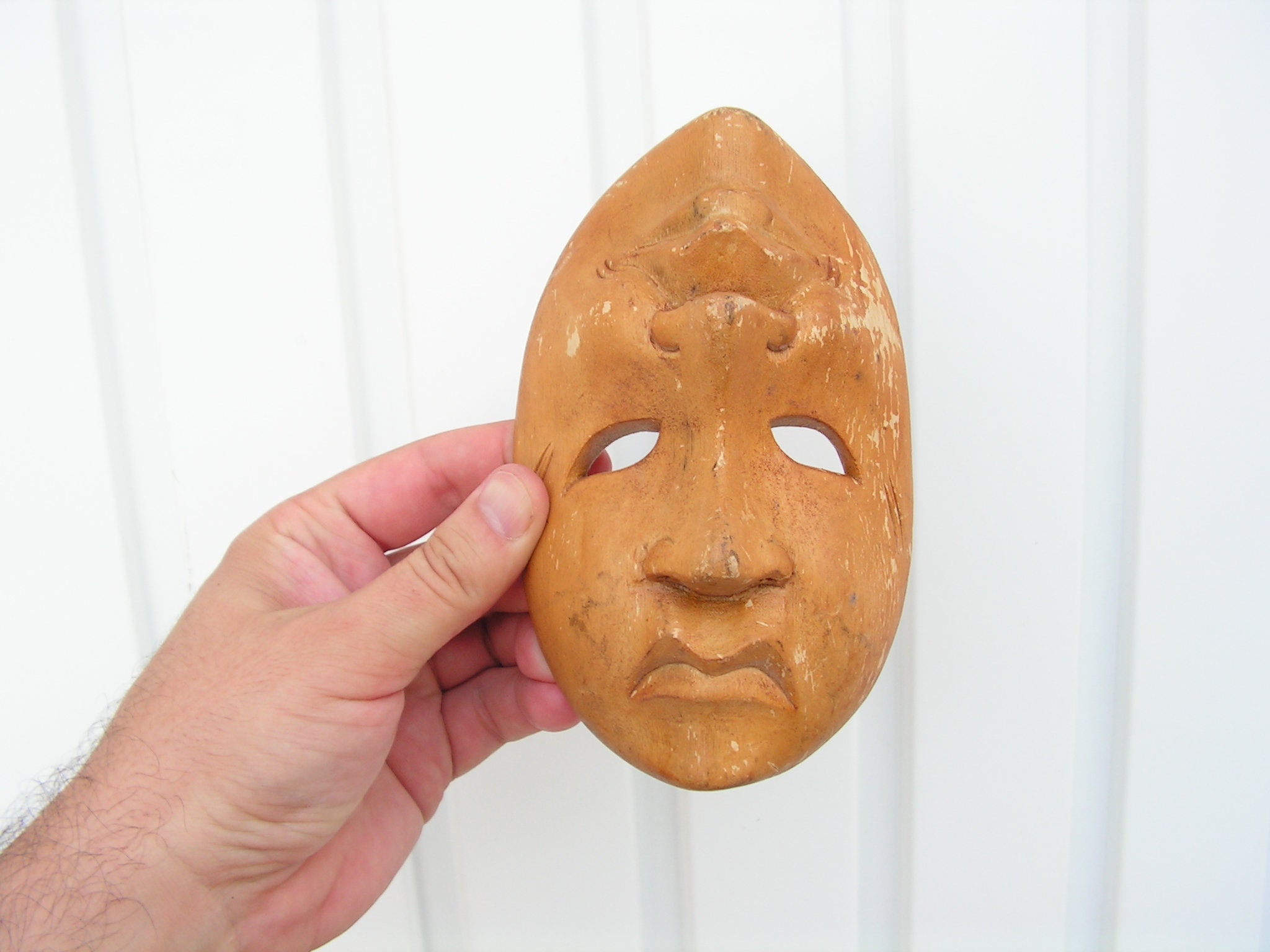 Old Wooden Mask for Wall Mask With Two Faces Face Art Mask - Etsy