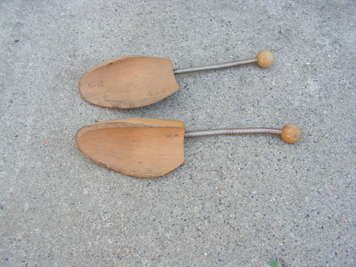 Pair shoe forms with marking Vintage shoe mold Wooden shoe | Etsy
