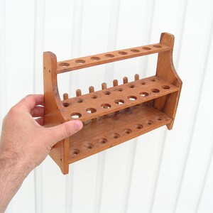 Wooden Lab Rack Test Tube Holder Vintage Lab Equipment Stand Cabinet ...