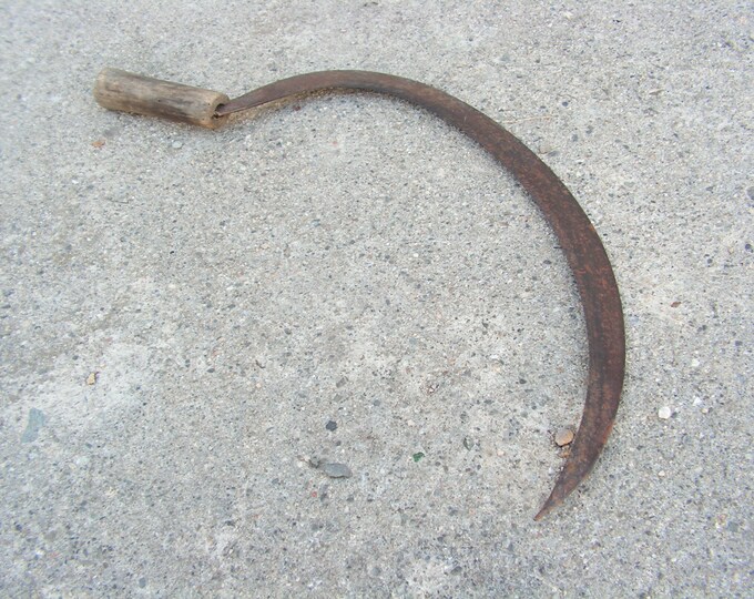 Large Sickle Antique Sickle 1920s Primitive Sickle Hand Forged Sickle ...