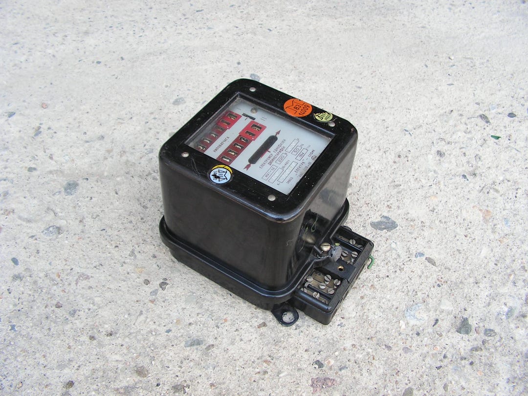 Vintage Electrometer 80s Double Electrometer Electric Measuring ...
