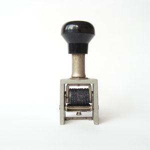 Vintage Date Stamp, Office Stamp, Old Stamp, Stamp Dater, Roller Date ...