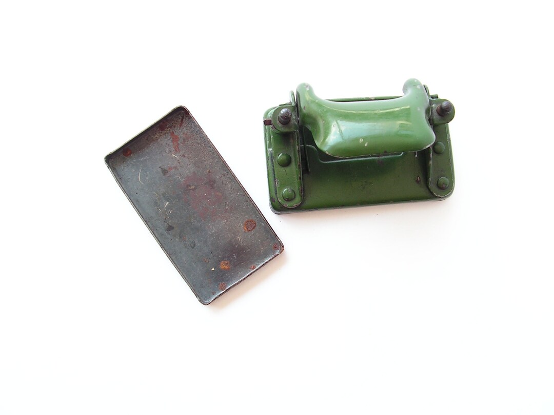 Vintage Office Hole Puncher 1950s Old Desk Green Perforator Paper ...