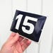 Vintage Enameled Number 15 Sign, Blue and White Porcelain Plaque - Etsy