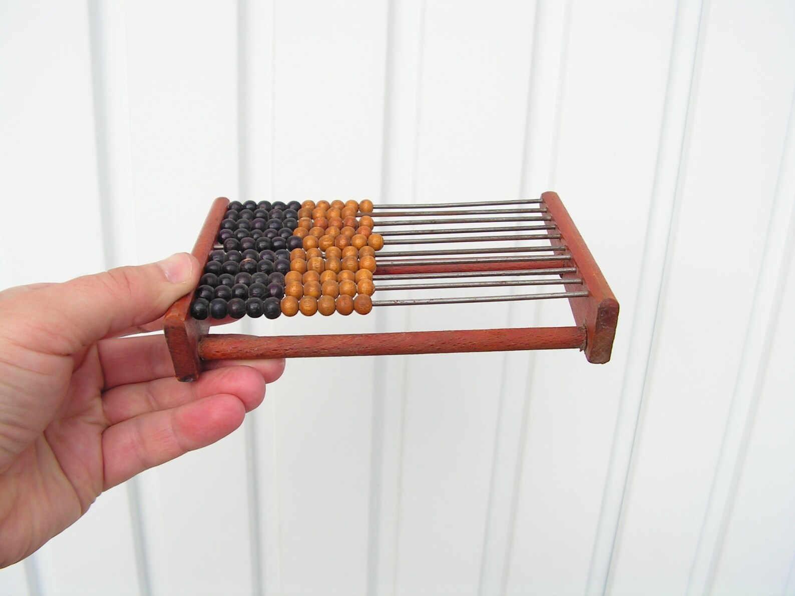 Antique Soviet Abacus Wooden Purple Yellow Balls Abacus Antique School ...