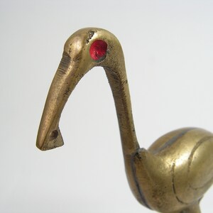 Retro Brass Stork Miniature Stork Figurine Small Metal Stork Metal ...