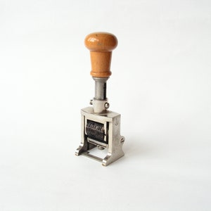 Vintage Date Stamp Wooden Handle Office Stamp Old Stamp Stamp Dater ...