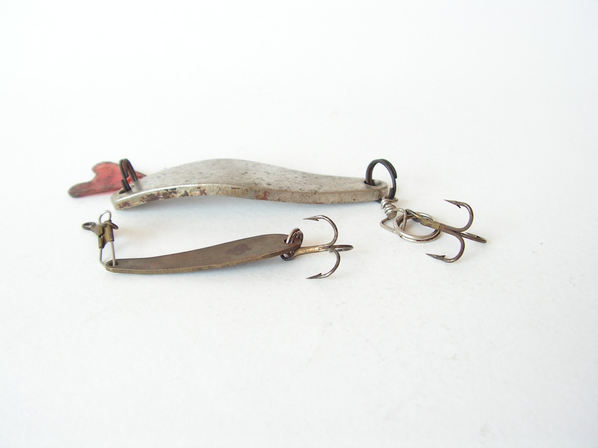 Vintage Fishing Lure Set of 2 Fishing Lures Old Metal - Etsy