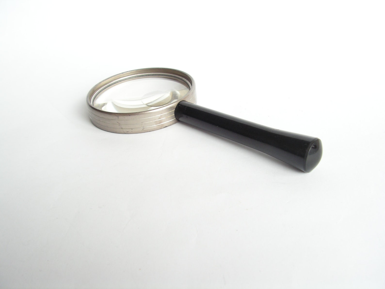 Vintage Magnifying Glass Desk Round Magnifier Old Metal - Etsy