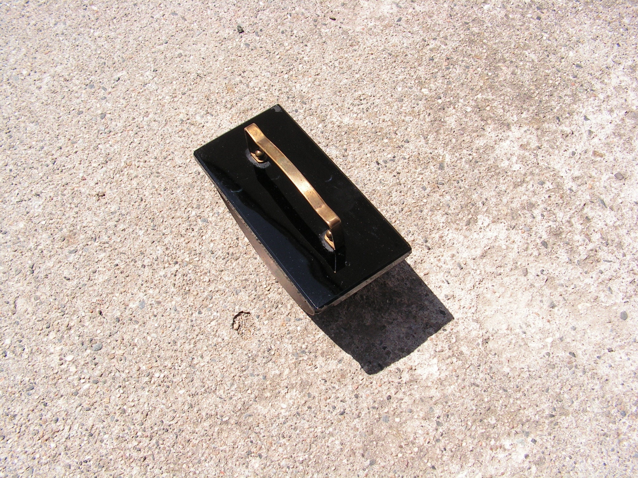 Vintage Desk Blotter Brass Glass Blotter Rocking Ink | Etsy