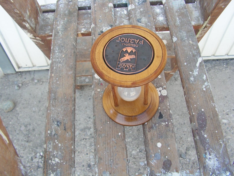 Vintage Hourglass Bulgaria Wooden Cooper Hourglass Hourglass Sand Timer ...