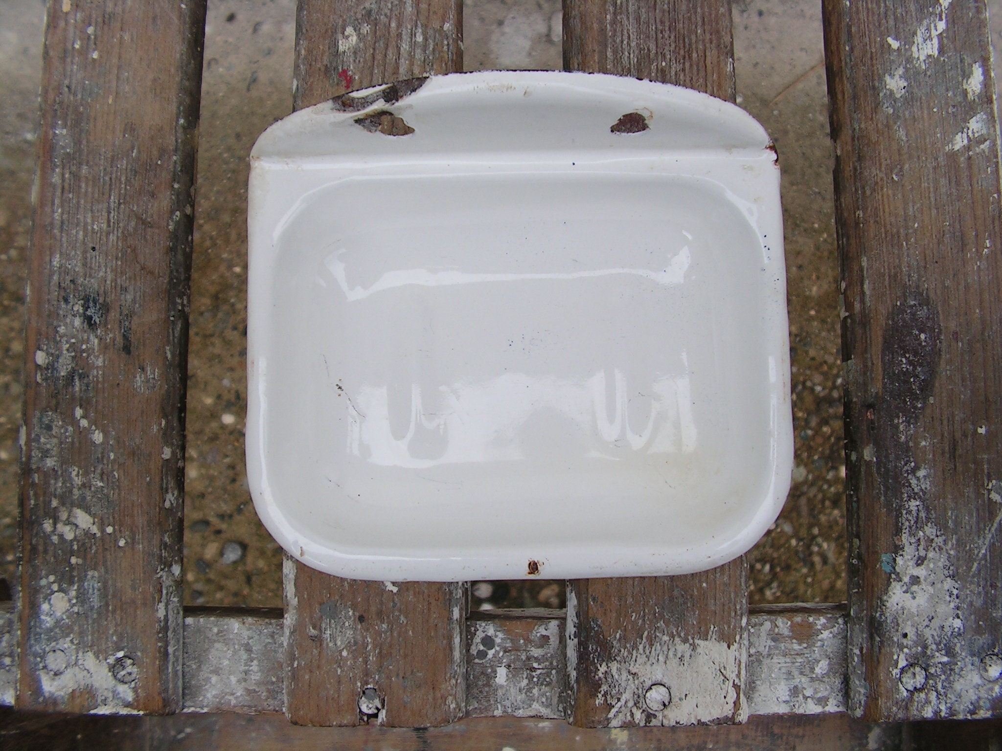 Vintage Enamel Soap Dish, Soap Enamelled Holder, Rustic Soap Bowl ...