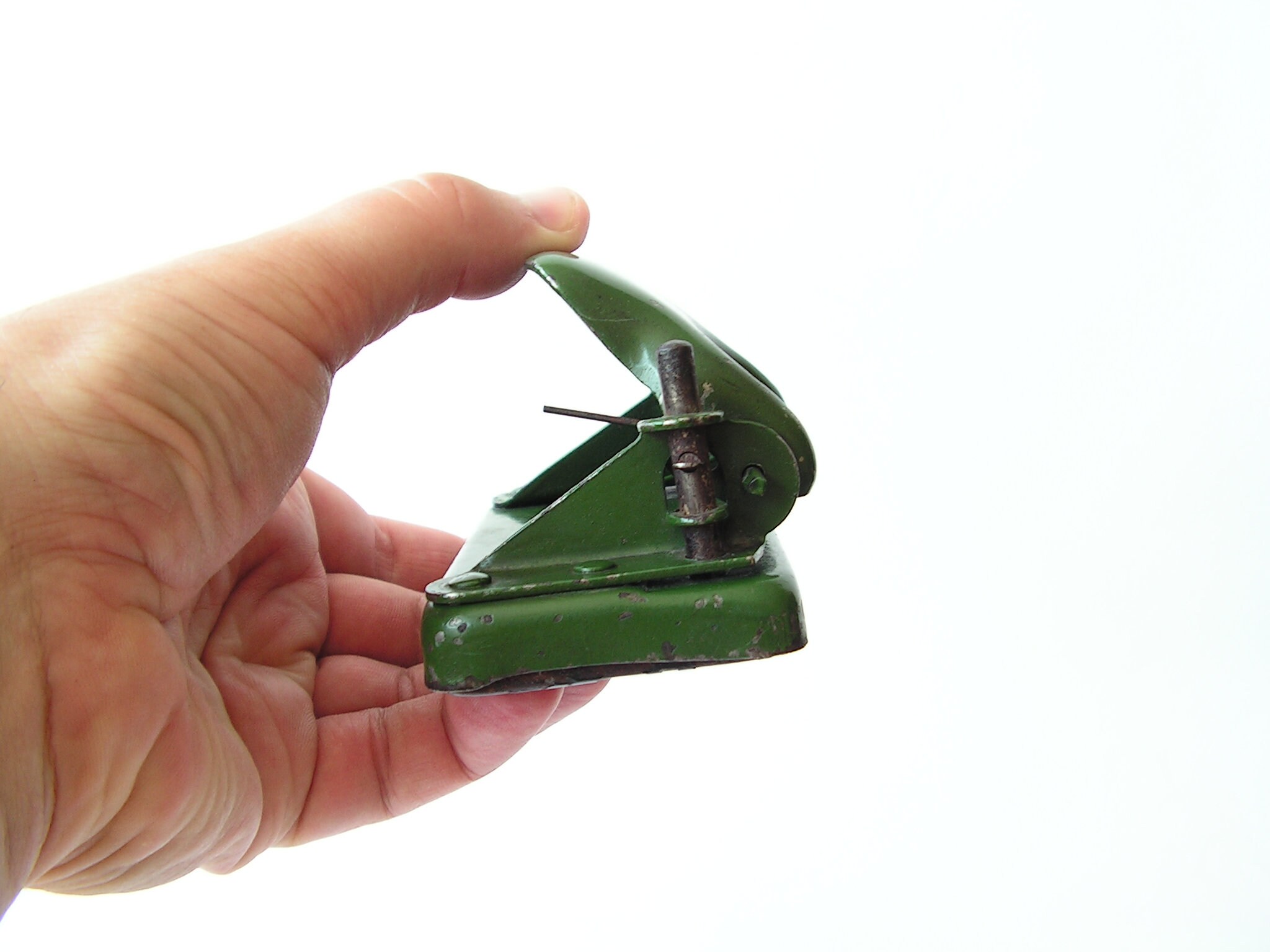 Vintage Office Hole Puncher 1950s Old Desk Green Perforator - Etsy