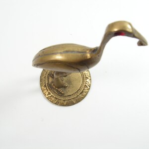 Retro Brass Stork Miniature Stork Figurine Small Metal Stork Metal ...