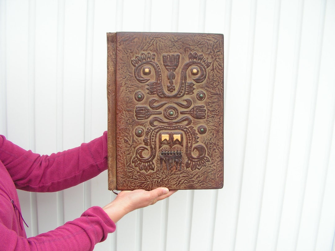 Vintage Large Folder Tooled Leather Folder Luxury Folder for Documents ...