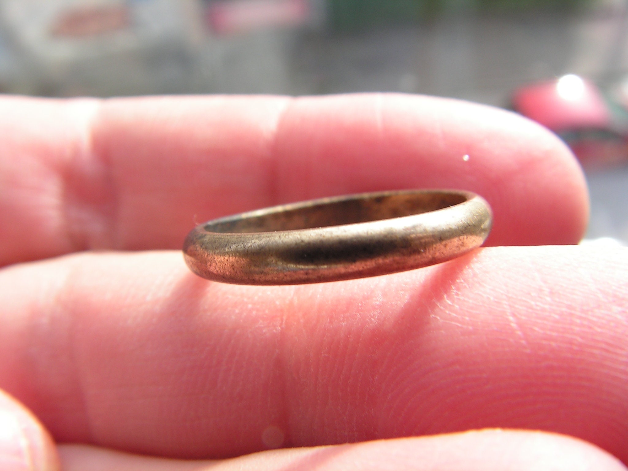 Vintage Wedding Rolled Gold Ring Inner Diameter 17 Mm Ladies - Etsy