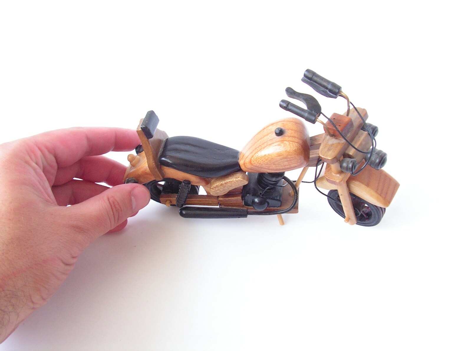 Vintage Motorcycle Wooden Model Motorcycle Handmade Motorcycle Wooden ...