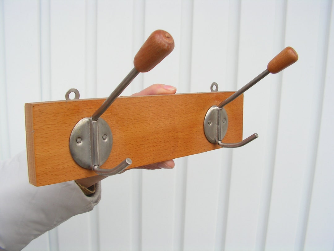 Vintage Coat Rack NOS 1969s Retro Clothes Wall Hanger With Label ...