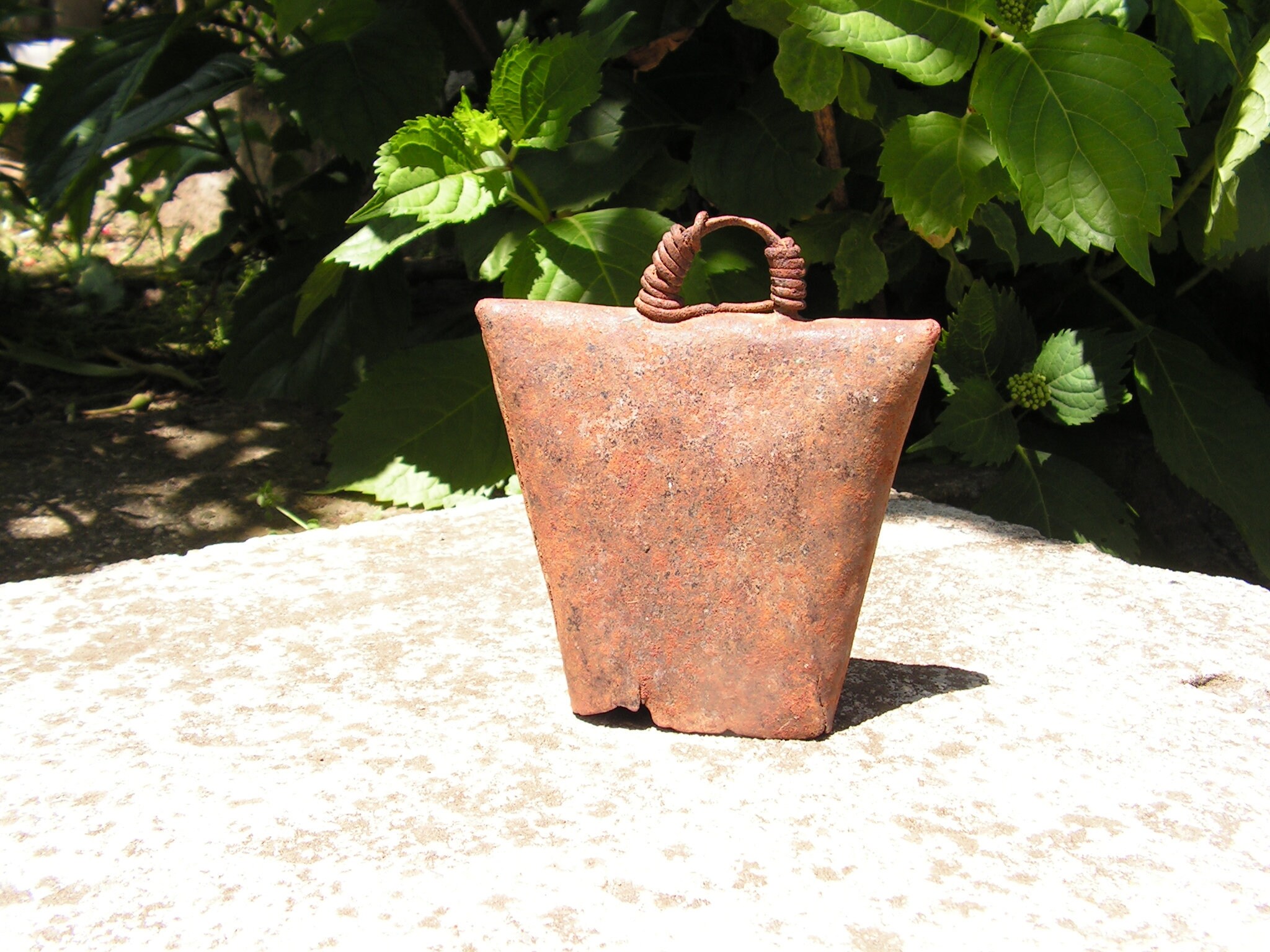 Antique Cow Bell 1800s Primitive Rust Bell Hand Forged Iron Bell Animal ...