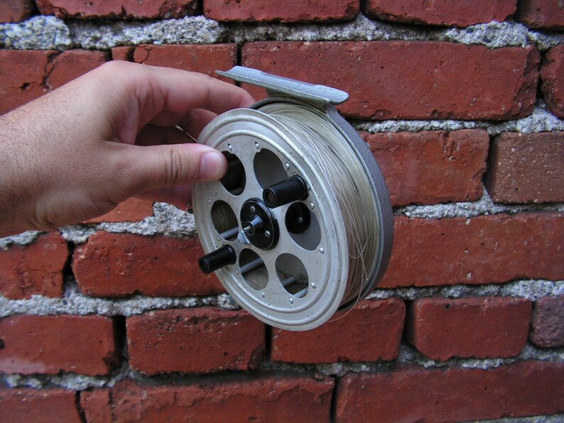 Primitive Reel With Old Cord Big Soviet Reel Fishing Reel USSR - Etsy