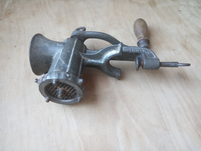 Vintage German Meat Grinder Massive Meat Chopper Solid - Etsy