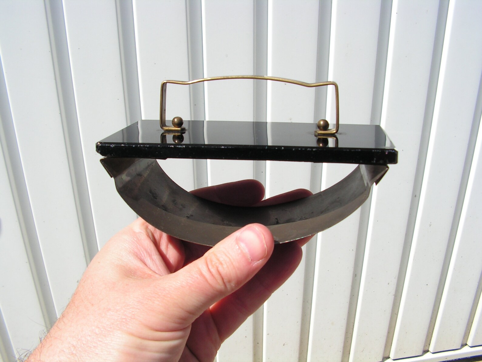 Vintage Desk Blotter Brass Glass Blotter Rocking Ink | Etsy