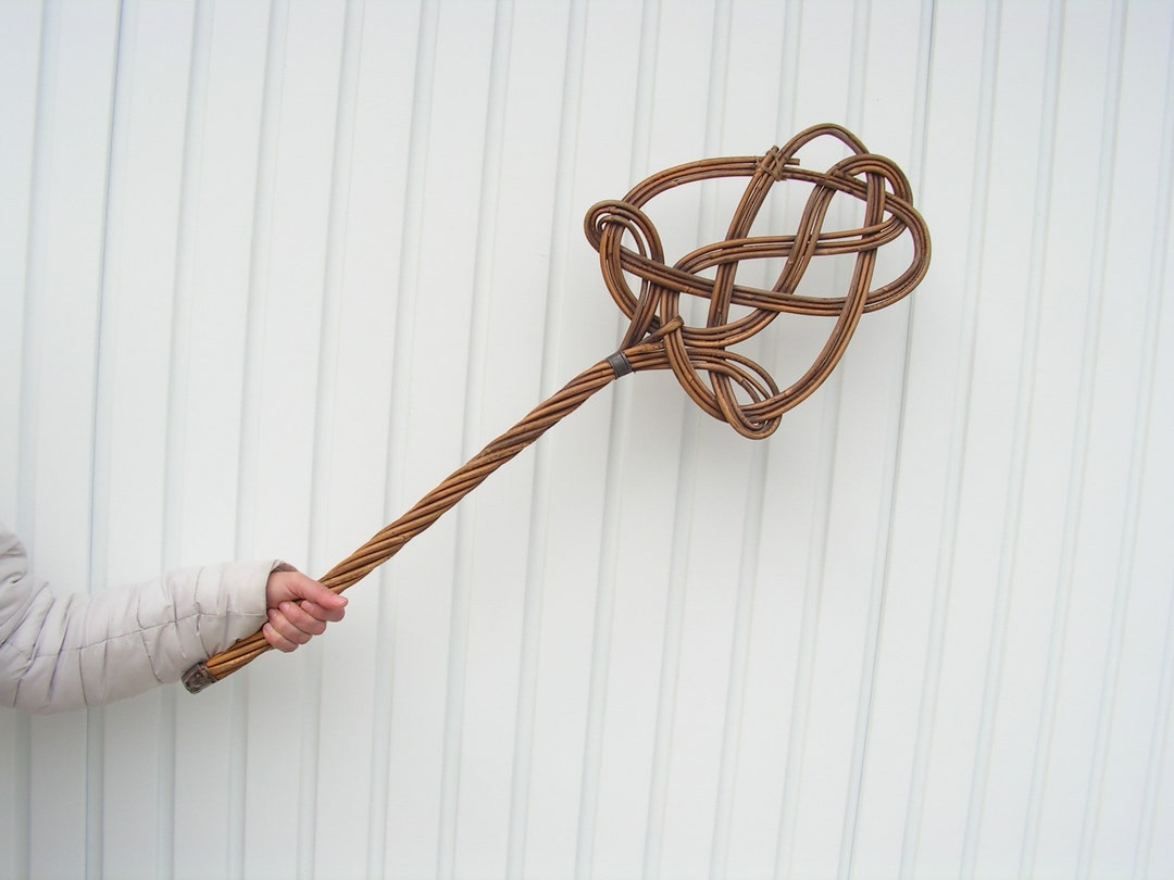 Vintage Wicker Beater Rug Beater Rattan Carpet Beater Primitive Cleaner ...