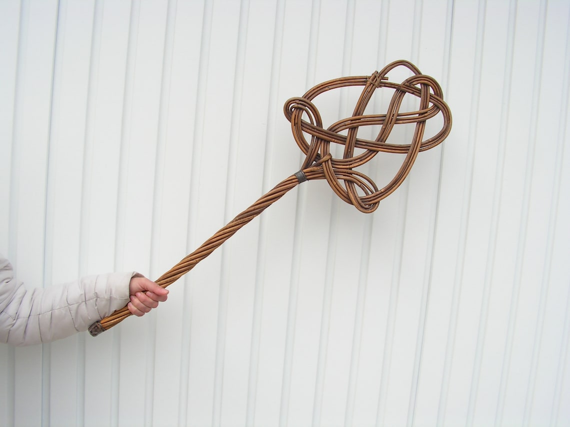 Vintage Wicker Beater Rug Beater Rattan Carpet Beater Primitive Cleaner ...