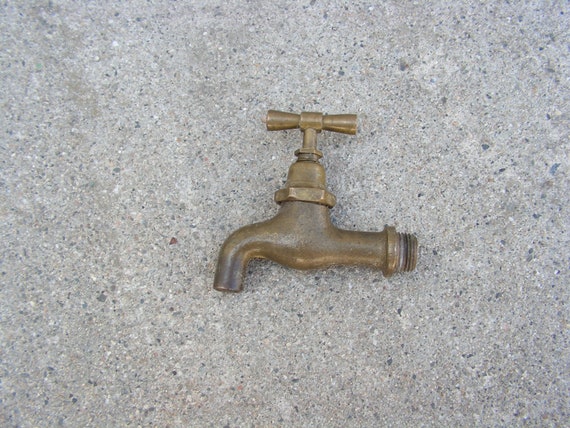 Vintage Brass Water Tap 50s Massive Water Faucet Brass - Etsy