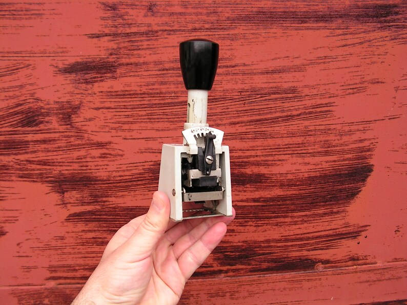 Vintage Automatic Numbering Machine Old Office DDR Stamp Retro - Etsy