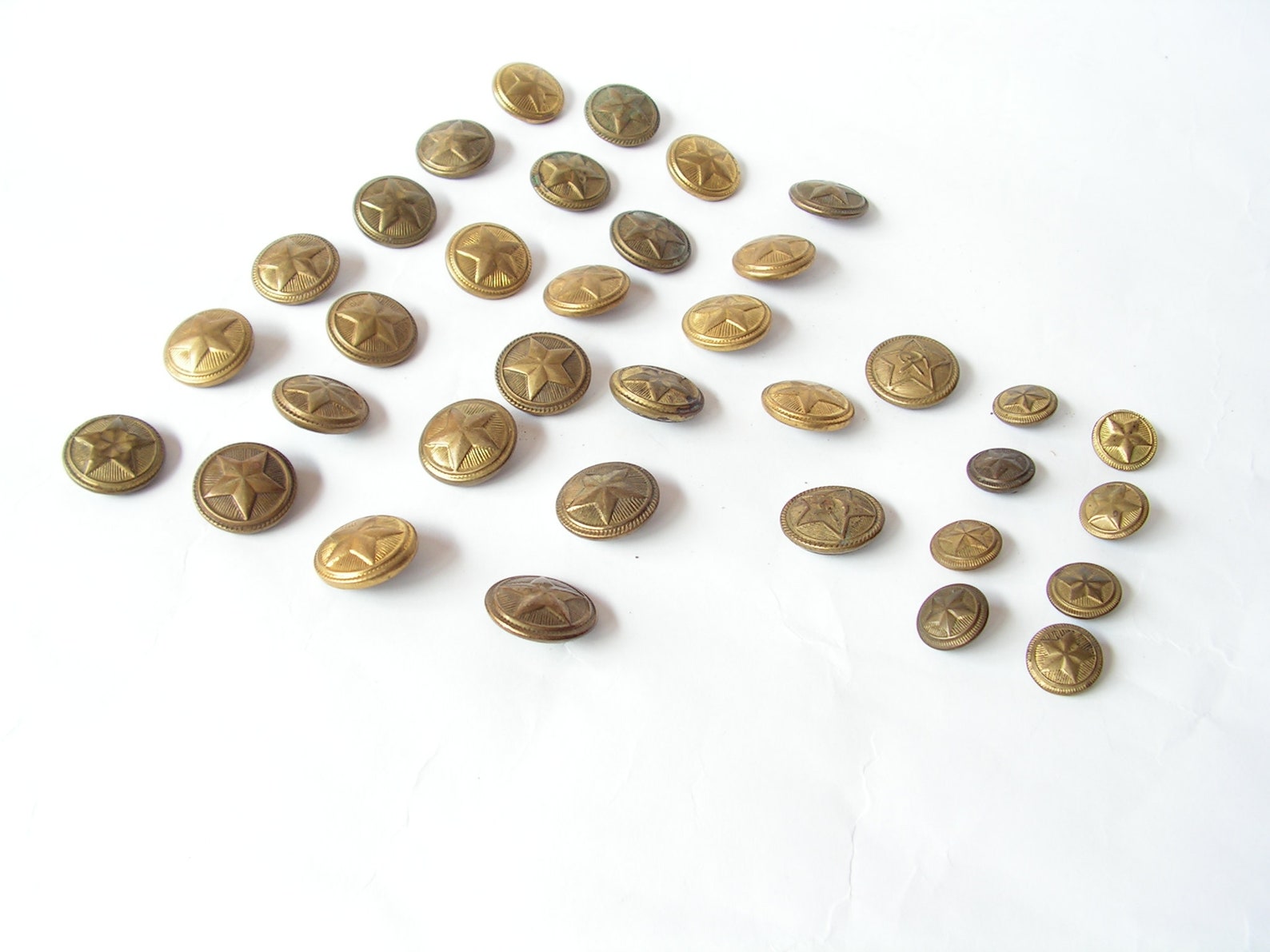 Set of 35 Vintage Military Metal Buttons With USSR Star Army - Etsy