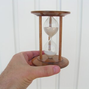 Vintage Hourglass Bulgaria Wooden Cooper Hourglass Hourglass Sand Timer ...