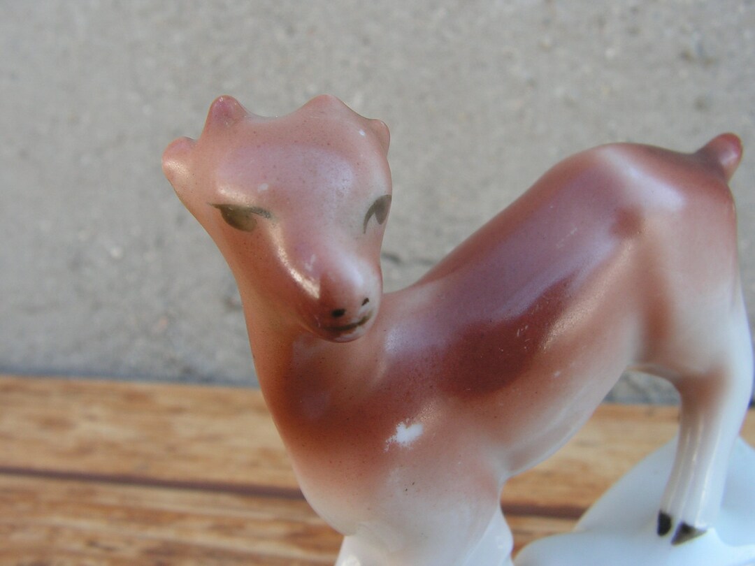 Vintage Beautiful Porcelain Roe Deer Figurine, Animal Figurine, Tiny ...