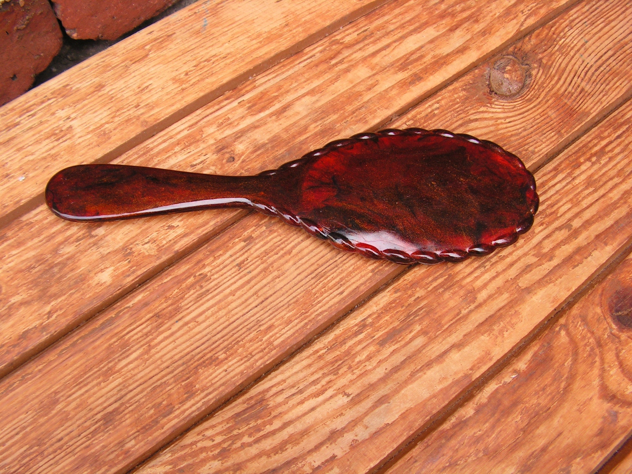 Vintage Brown Mirror VENUS Hand Mirror Retro Mirror Female Mirror With ...