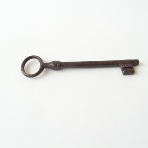 Antique Key Length 13 Cm, Iron Forged Key, Big Key, Long Iron Key, Old ...