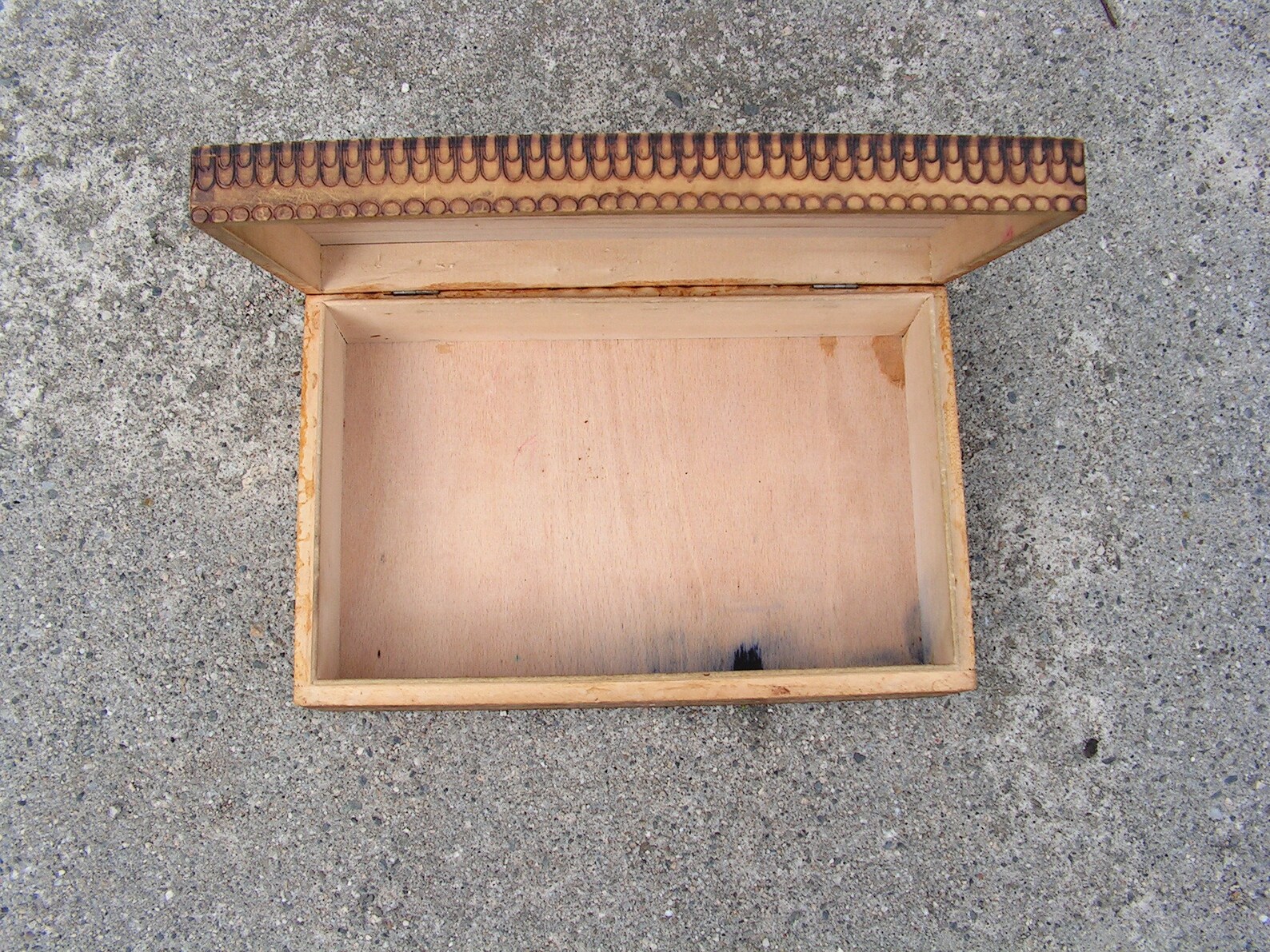 Vintage Big Wooden Pyrography Box 1973s Old Quadrangular | Etsy