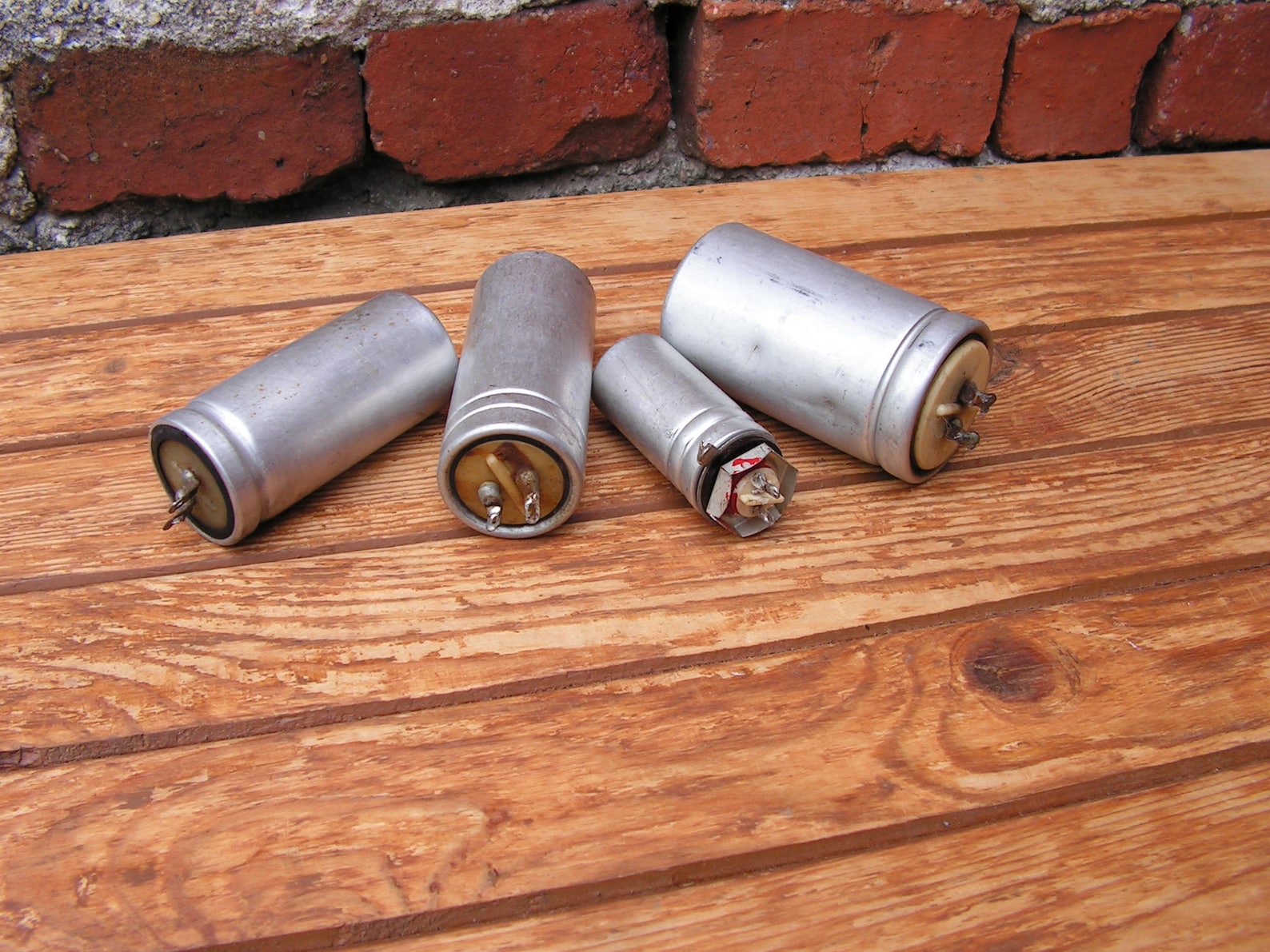 Set of 4 Old Capacitors Steampunk Supplies Vintage Big | Etsy