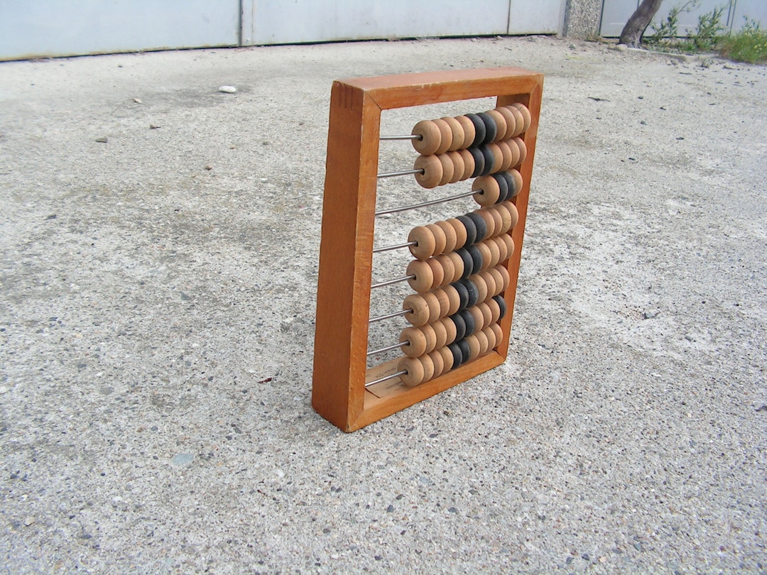 Vintage Abacus Original Label Wooden Abacus Old USSR Abacus Antique ...