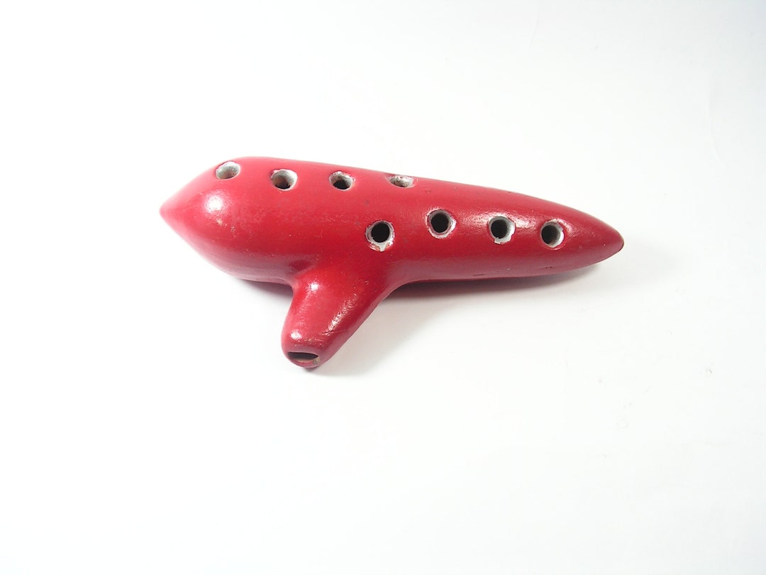 Vintage Pottery Ocarina Ceramic Ocarina Antique Flute Whistle Glazed ...