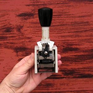 Vintage Automatic Numbering Machine Old Office DDR Stamp Retro - Etsy