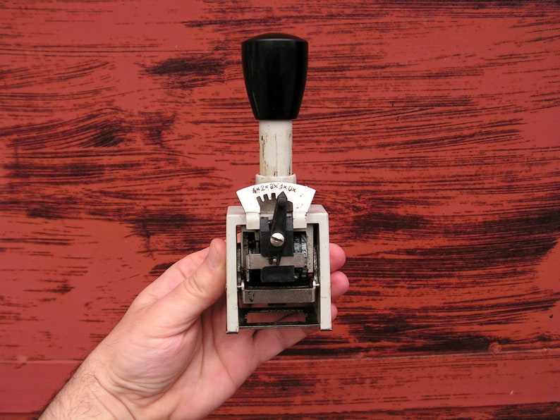 Vintage Automatic Numbering Machine Old Office DDR Stamp Retro | Etsy