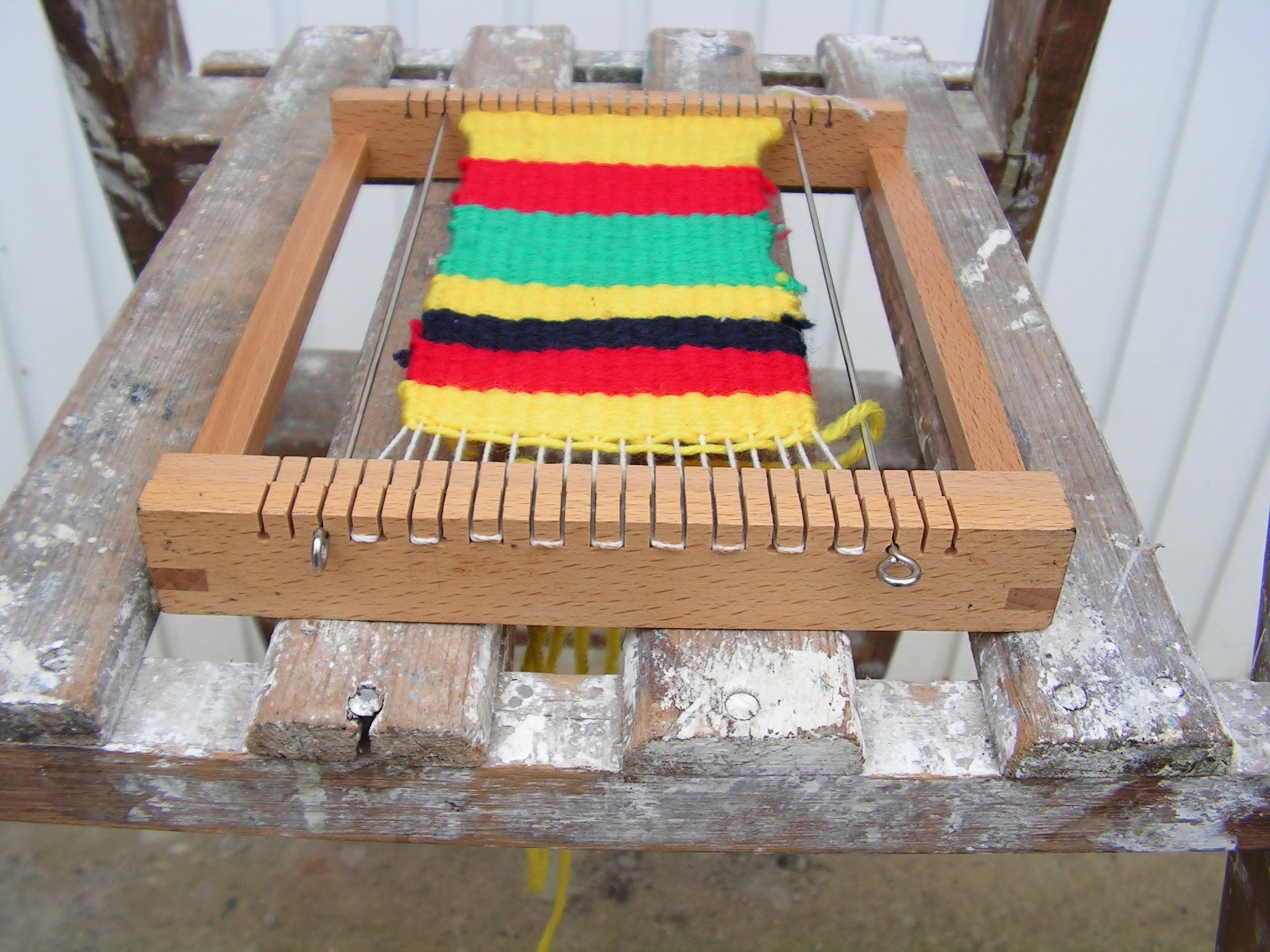 Vintage Wooden Weaving Loom GOKI Small Rectangular Loom - Etsy