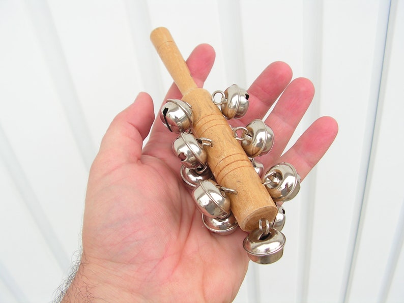 Vintage Wood Rattle Percussion Instruments Bell Music Musical - Etsy