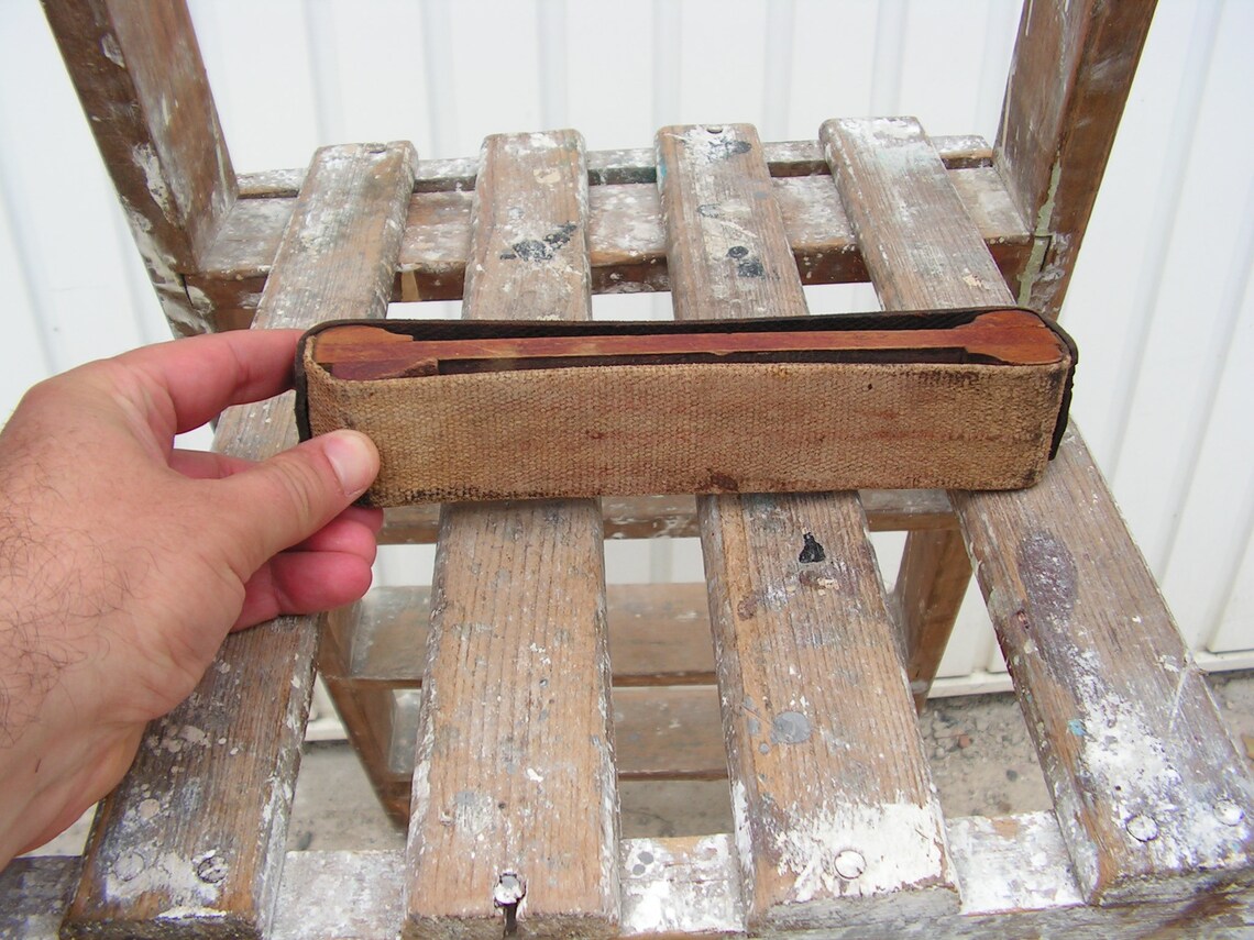 Vintage Razor Strop Leather Wood Shaving Strop Sharpening - Etsy